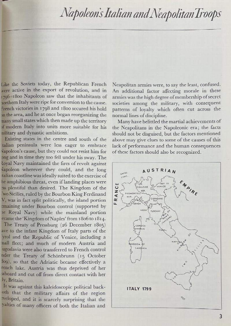 Napoleon's Italian and Neapolitan Troops (Osprey, Men at Arms Series)