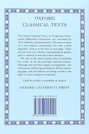 Aristotle Physica (Oxford Classical Texts)