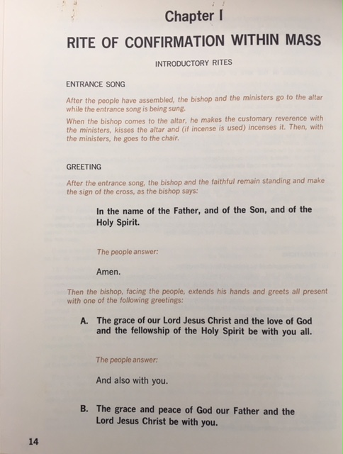 Rite of Confirmation: Approved for use in the Dioceses of the United ...