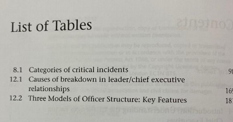 Managing in a Political World: The Life Cycle of Local Authority Chief ...
